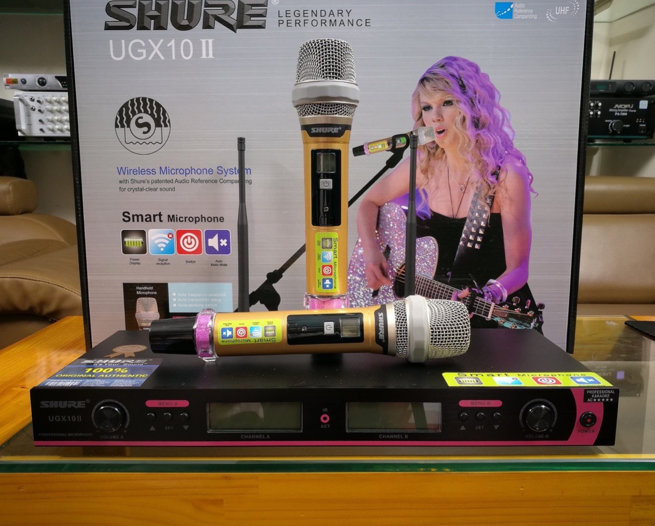 Micro Shure UGX9II loại 1 chính hãng - karaoke chuyên nghiệp